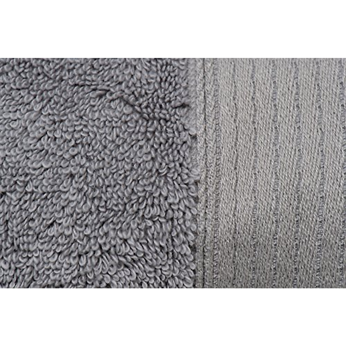 SALBAKOS Genuine Premium Organic Turkish Cotton Hotel and Spa Hand Towels, 700 GSM, 16”x30”, Gray (Hand Towels - Qty 6, Gray)