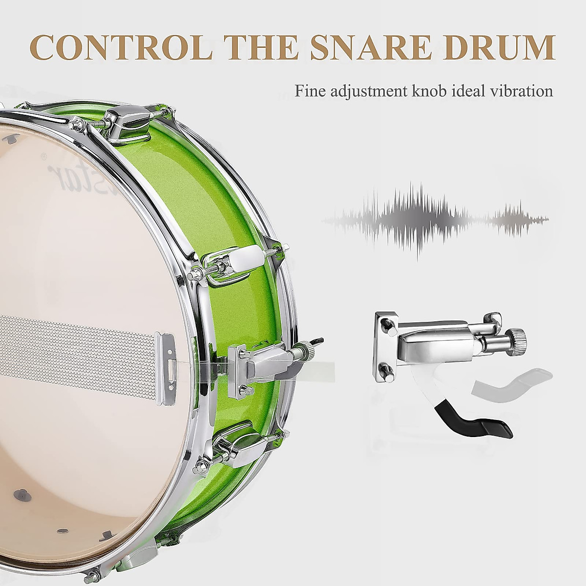 Eastar 4 Drum 2 Cymbal Drum Set for Adults, 18'' Complete Drum Kit for Intermediate Drum Play, Green (EDS-540GN)