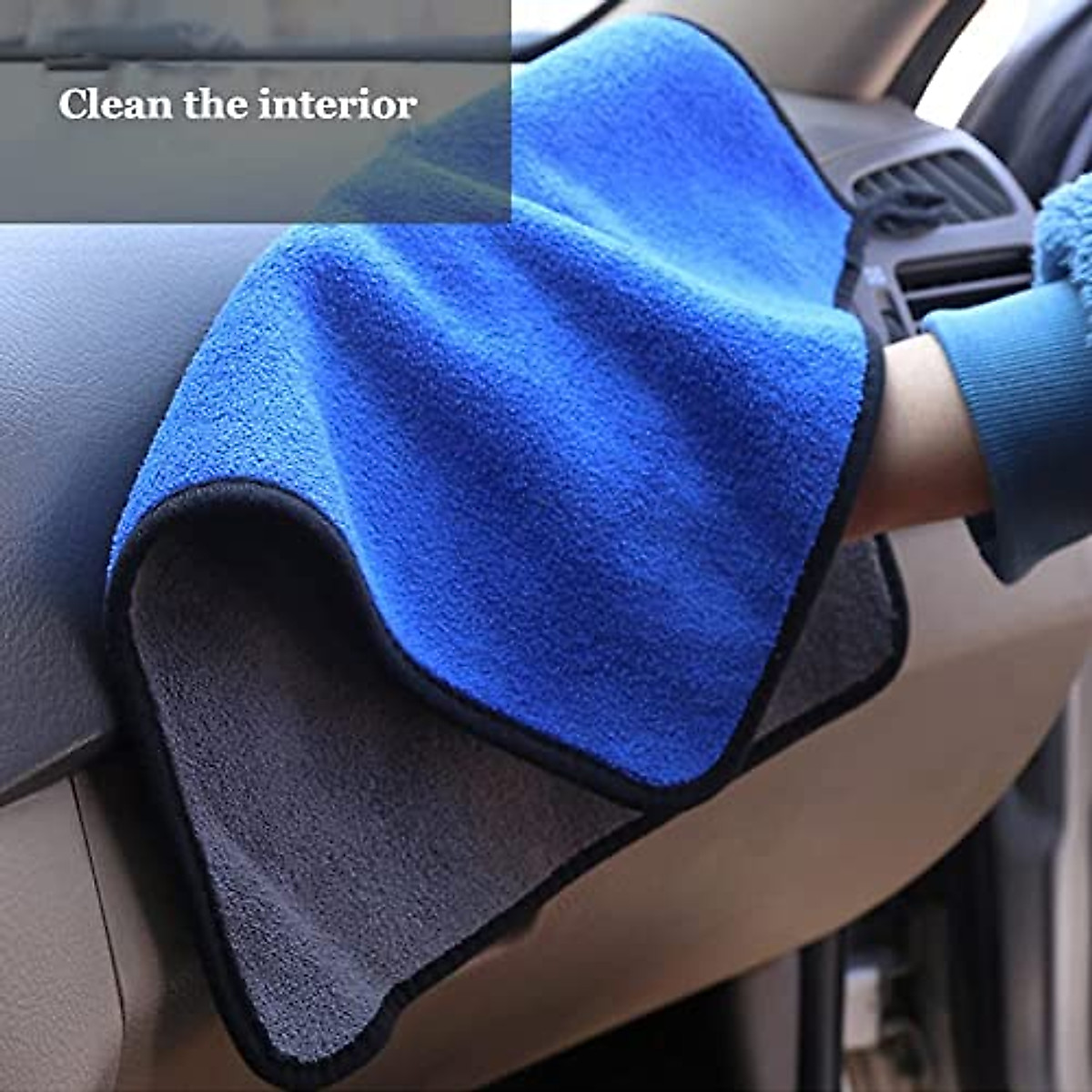Odilvves Microfiber Towels for Cars,Pack of 5,Car Drying Towels,16"x16",It can Also Wipe The Floor, Home, Glass, etc.
