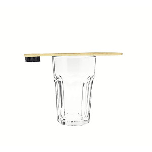 Biodegradable Eco-Friendly Charcoal Infused Bristle Bamboo Toothbrush - Pack of 4