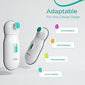 bblüv - Trimö - Baby Nail Trimmer Electric - Baby Nail File for Newborn and Toddler (0 to 12 Months+), Gentle and Quiet Fingernail and Toenail Clippers, Original Trimo Kit (Pack of 1)