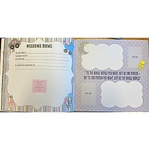 Baby's My First Year Record Log Book to Commemorate Birth Through Their First Year on Earth - Blue