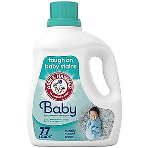 ARM & HAMMER Baby, 77 Loads Hypoallergenic Liquid Laundry Detergent, 100.5 fl oz