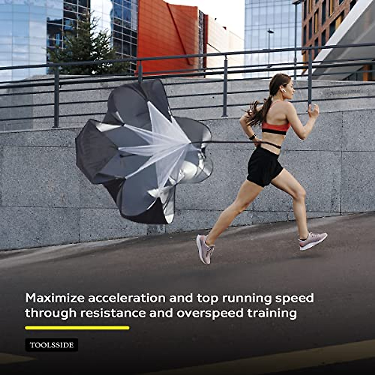 Speed Parachute for Speed Training 48" - Running Speed Chute - Still Cool Running Speed Training for Kids Youth and Adults - Speed Chute Comes Complete with a Carrying Bag - Chute Soccer Training