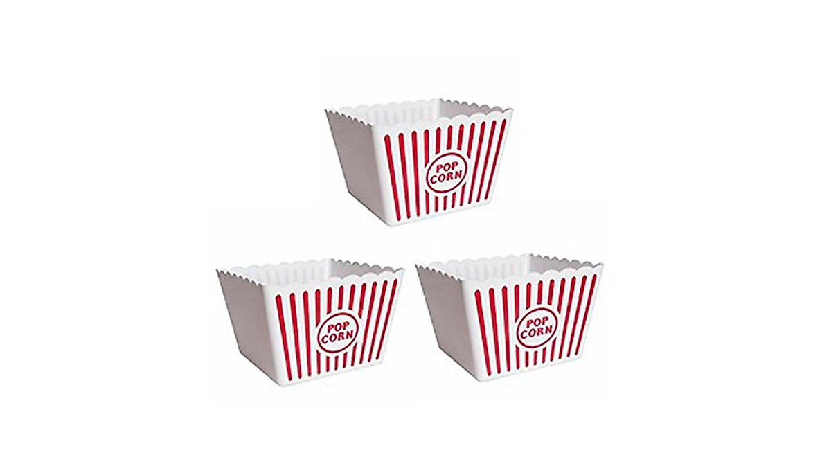 Jumbo Movie Night Popcorn Tubs - Reusable & Durable