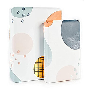 CENTRAL 23 Wrapping Paper - Multipack (x6) Sheets of Gift Wrap with Tags - Pastel Pink and Blue - For Men and Women - Recyclable