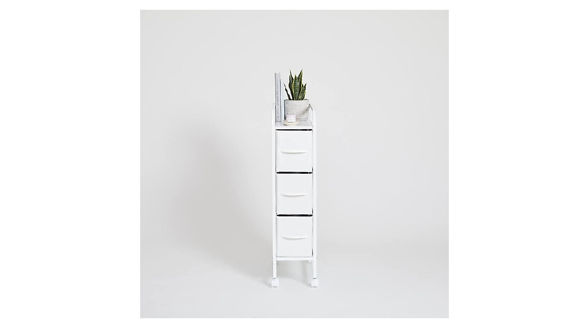 Dormify Narrow 3-Drawer Cart: Ideal for Small Spaces