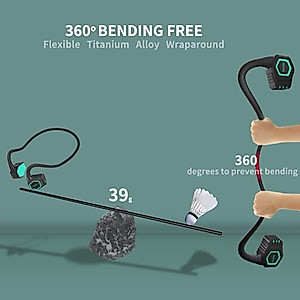 Ralyin Open Ear Headphones, Underwater Bone Conduction Design, IPX8 Waterproof Headphones Open Ear Earphones Wireless Bluetooth Headset for Swimming Diving Without MP3