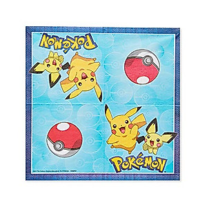 American Greetings Pokemon Party Supplies, Paper Lunch Napkins (48-Count)