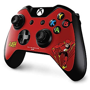 Skinit Decal Gaming Skin Compatible with Xbox One Controller - Officially Licensed Warner Bros Flash Portrait Design