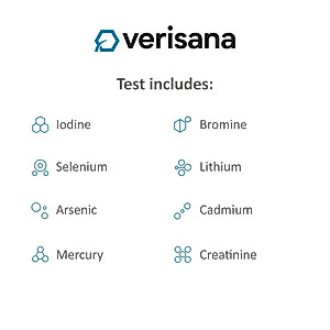 Toxic & Essential Elements Test – Urine Analysis for 8 Elements and Heavy Metals including Mercury, Arsenic and Cadmium – Verisana