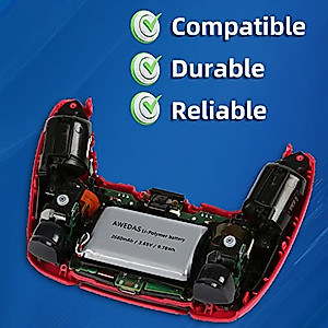 AWEDAS (2-Pack LIP1708 Replacement Battery Upgraded 2680 mAh for PS5 Controller LIP1708 Battery for Sony Playstation 5 PS5 CFI-1015A CFI-1015B CF1-1115A DualSense PS5 Controller Battery and Tool Kit