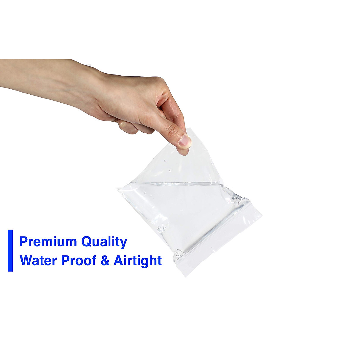 400 Pack 2 Mil Small Clear Plastic Reclosable Bags, 2 Assorted Sizes, 1.5x1.5 Inch, 2x2 Inch Clear Durable Plastic Resealable Zipper Baggies for Jewelry, Beads, Pill, Storage, Shipping & Packaging