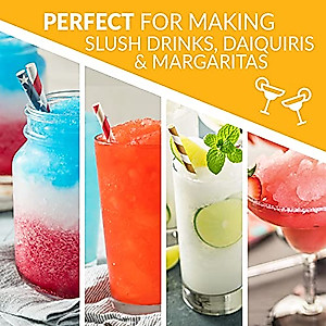 Nostalgia Taco Tuesday Frozen Drink Maker and Margarita Machine for Home - 64-Ounce Slushy Maker with Stainless Steel Flow Spout - Easy to Clean and Double Insulated - Green