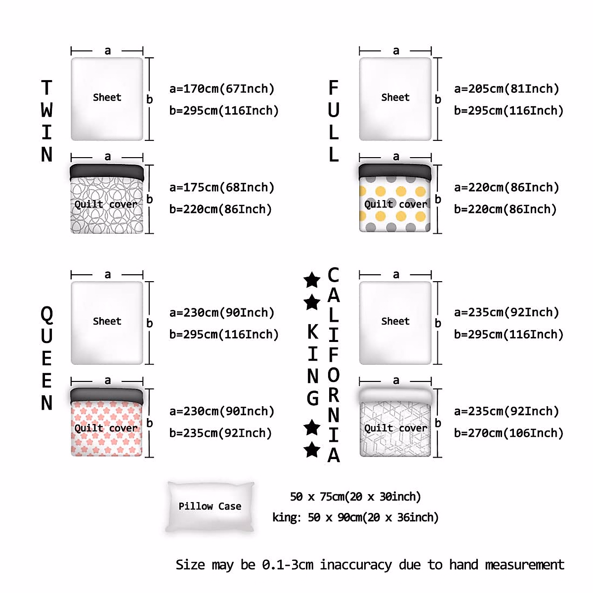 Chucoco Full Duvet Covers Set Pink Purple Teal Color Gradient 4 Pcs Bedding Sets Brushed Microfiber Quilt Covers Lightweight Cozy Flat Sheet with 2 Pillowcases Ombre Colored Abstract Art