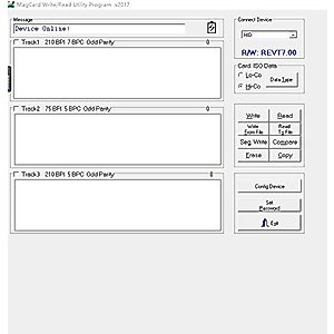 Deftun Card Reader Writer USB Swipe Encoder 3 Tracks MSR605X
