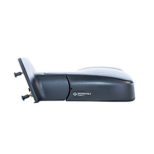 Dependable Direct Driver Side Mirror for Chevy Express, GMC Savana (03 04 05 06 07 08 09 10 11 12 13 14 15 16 17) Textured Non-Heated Folding Left Outside Rear View Replacement Door Mirror - GM1320284