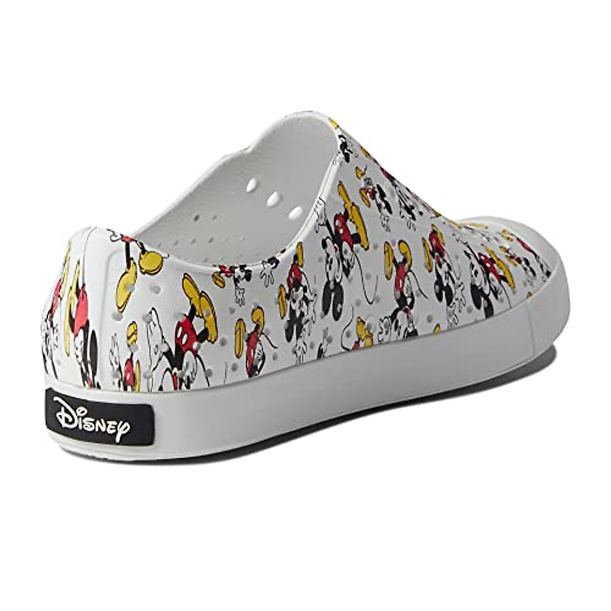 Native Shoes Jefferson Disney Print Shell White/Shell White/Mickey All Over Print Men's 7, Women's 9 Medium