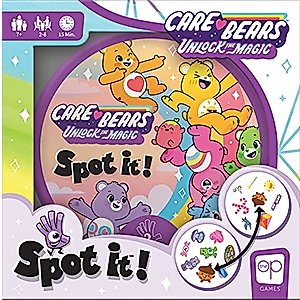 USAOPOLY Spot It! Care Bears | Fun Card Game for Kids and Adults | Featuring Funshine, Grumpy, Wish, Share, Good Luck, Cheer, and Tenderheart Bear | Licensed Care Bears Game