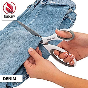 SINGER 07175 Sewing and Detail Scissors Set with Comfort Grip,White,pink