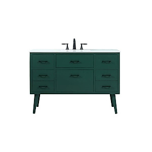 Elegant Kitchen and Bath 48 inch Bathroom Vanity Cabinet - Green