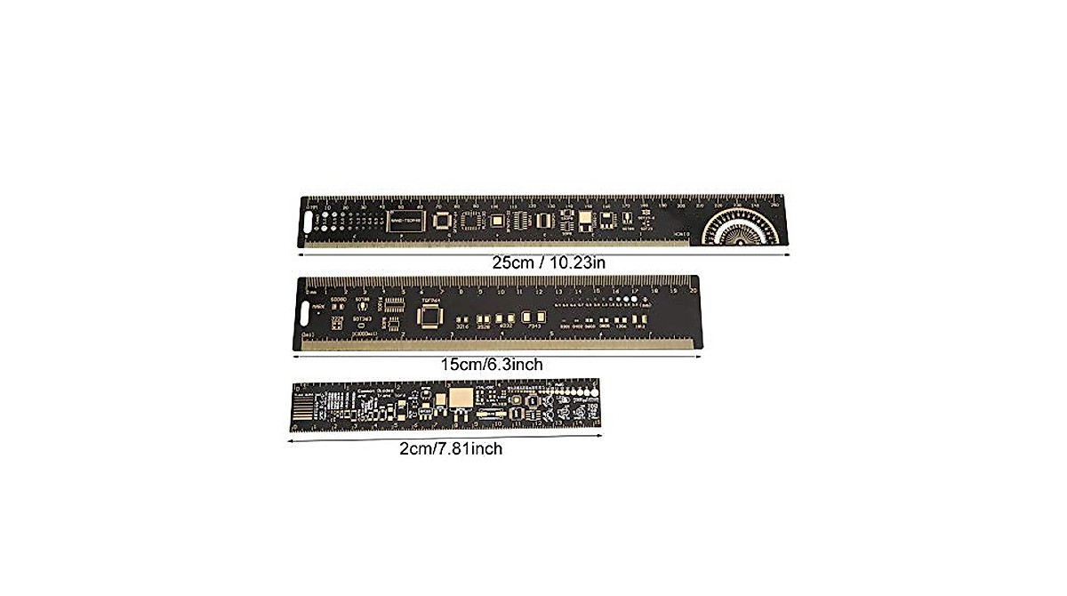 Multifunctional PCB Ruler Set for Electronic Engineers