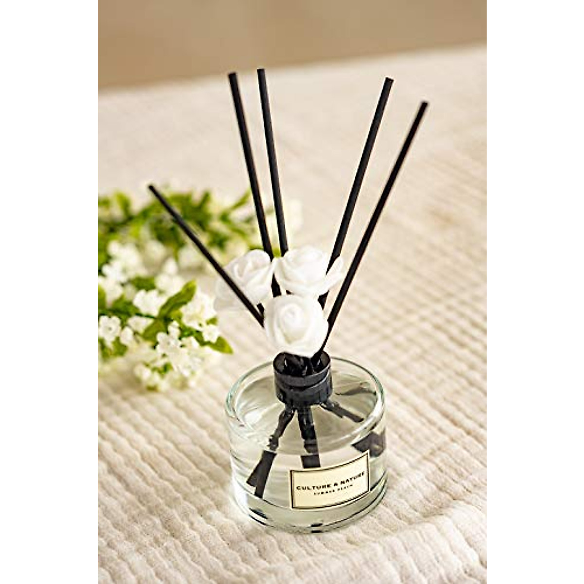 CULTURE & NATURE Reed Diffuser 6.7oz (200ml) Clean Cotton Scented Reed Diffuser Set