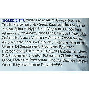 Sweet Harvest Parakeet Bird Food, 4 lbs Bag - Seed Mix for Parakeets Budgerigars Budgies