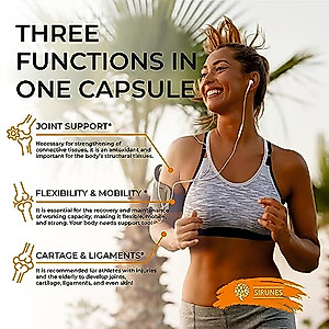 SIRUNES Marine Collagen Peptides, 120 Capsules - Fish Collagen Supplements for Women, Great for Hair, Skin, Nails, Joints & Bones - Made in USA