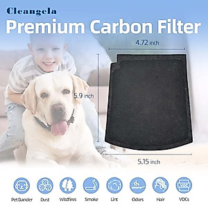 6-Pack 04234G Carbon Replacement Filters Compatible with Hamilton Beach Pet TrueAir Purifier Odor Eliminators - 04383 04384 04530G 04530GM 04531GM 04532GM