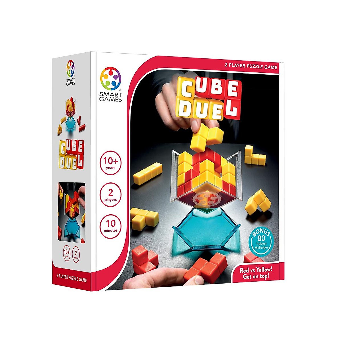 SmartGames Cube Duel - a 2-Player 3D Strategy Game with 1-Player Mode Ages 10 - Adult