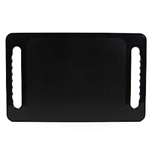 Large Hand Mirror with Double Handle - Rectangular Hand Held Mirror with Handle - Hair Salon Equipment Hairstylist and Barber Accessories (Black)