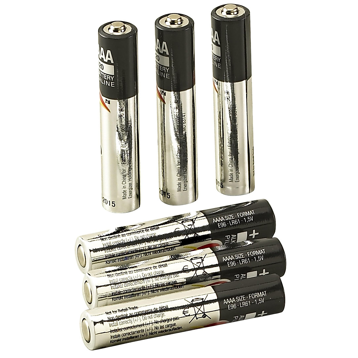 Streamlight 65030 Stylus AAAA Replacement Batteries, 6-Pack