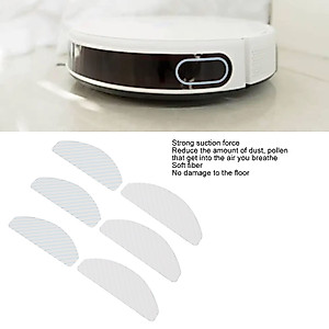 Pssopp 6PCS Floor Mop Refill Vacuum Cleaner Mop Replacement Pads Professional Cloth Replacement Microfiber Mop Refill for Yeedi Vac 2pro Vacuum Cleaner