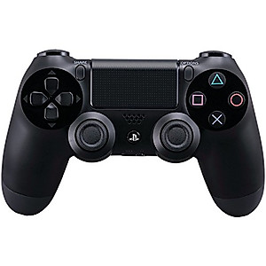DualShock 4 Wireless Controller for PlayStation 4 , television- Jet Black (Renewed)