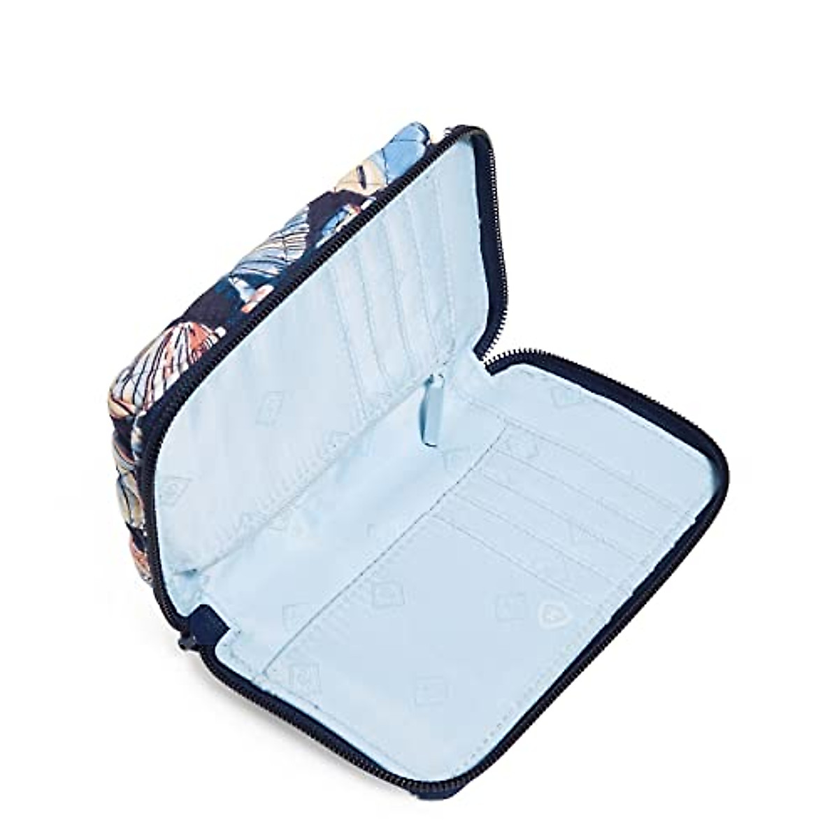 Vera Bradley Women's Cotton Smartphone Wristlet With RFID Protection, Morning Shells - Recycled Cotton, One Size