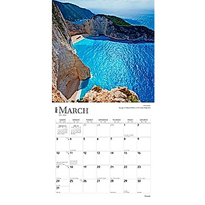 Greece | 2024 12 x 24 Inch Monthly Square Wall Calendar | BrownTrout | Travel Europe Balkans Athens Mykonos