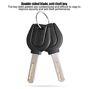 HERCHR Bike Lock Cable, Portable Bike Locks Heavy Duty Anti Theft with 2 Keys for Mountain/Road Bikes