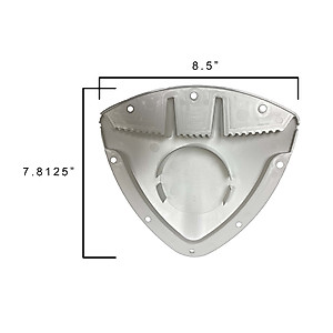 Class A Customs | RV ATV Cycle Truck Cargo Work Trailer Side Air Vents | Two Pack | White | High Tech/Arrow Design