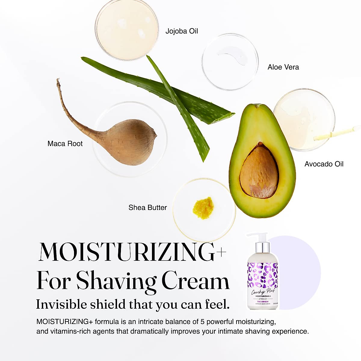 Coochy Plus Intimate Shaving Complete Kit - THE ORIGIN & Organic After Shave Protection Soothing Moisturizer Mist – Antioxidant Formula Prevents Razor Burns, Itchiness & Ingrown Hairs