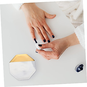 FRCOLOR Palette Foundation Mixing Paint Drawing Plate Makeup Art Tool Polish Colors Mixing Pallet Nail Art Display Tool Nail tip Nail Photo Props Manicure Paint Tray Cosmetic Ceramics