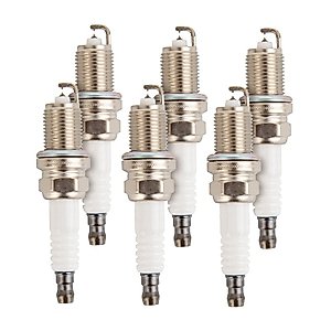KAC Spark Plugs Upgraded, 4589 IFR6T11 Laser Iridium Spark Plugs Kit Set of 6 for