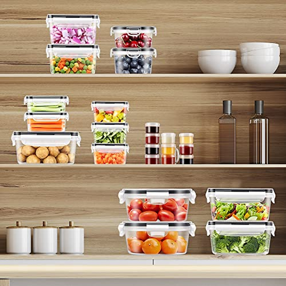 Airtight Food Storage Containers (52 PC Set) - Meal Prep & Pantry
