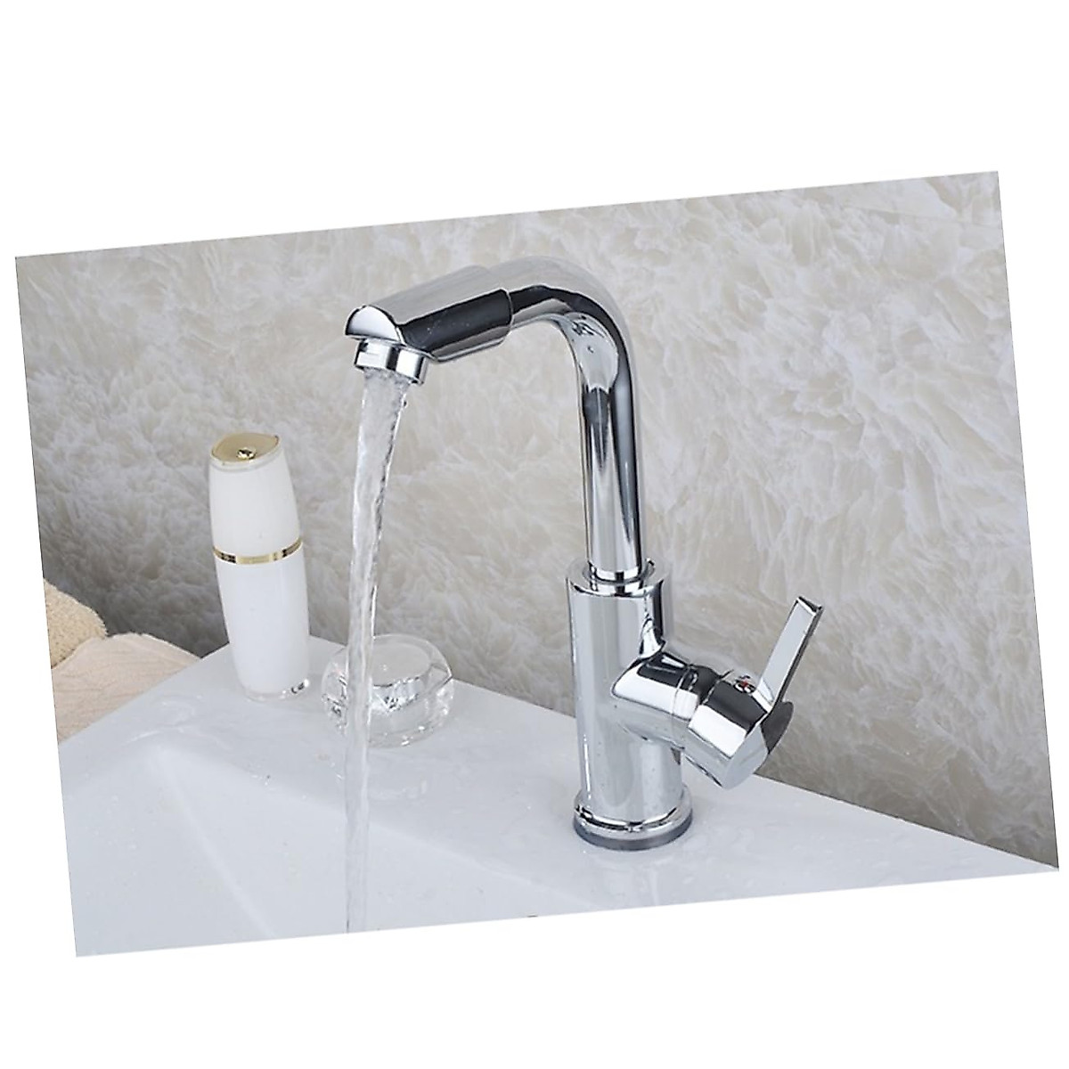 ETHZZLE Bathtub Faucet Kitchen Water Tap Kitchen Sink Faucet Kitchen Faucet Utility Sink Faucet Rotate Faucet Rotary Faucet Vanity Faucet Bathroom Cabinet to Rotate Basin