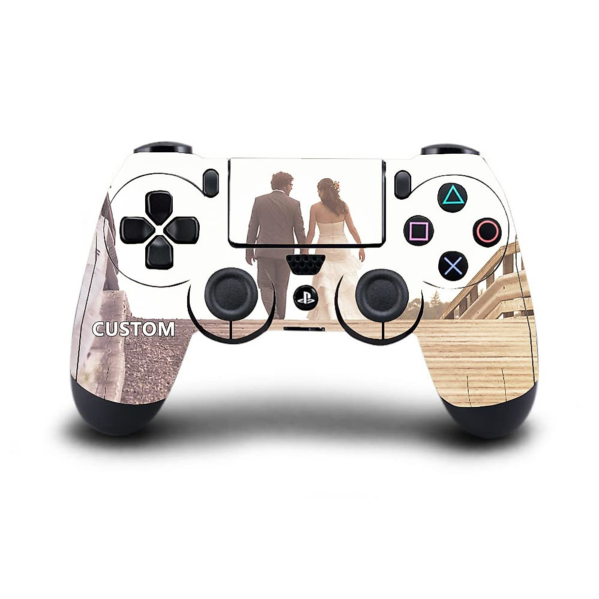 Custom Vinyl Skin Sticker Decal Cover for PS4 Controller with Your Own Personalized Photos or Game Screenshots