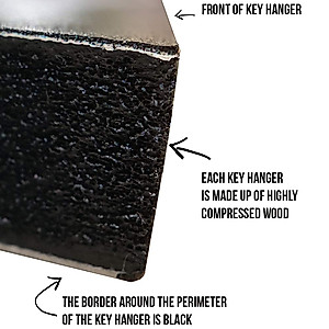 Brotherhood Barn Wood Chipped Paint White Board Flooring Design Thankful Grateful Blessed Key Hanger Organizer Wall Mount Rack for Holders The Home Keys Ring Decorative Hangers Decor Hook Holder