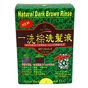 Deity Shampoo Color Change Kit Natural Herbal 2N1 Dark Brown