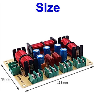 Audio Frequency Divider 2PCS 4 Way Speaker Treble Alto Frequency Divider Home Theater HiFi Stereo Circuit Stereo Audio Crossover Filte-rs