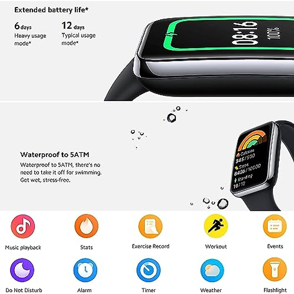 Xiaomi Band 7 Pro Smartwatch with GPS, Health & Fitness Activity Tracker, 1.64 inch AMOLED Touch Display