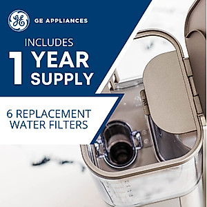 GE Appliances Replacement Carbon Coffee Filter Cartridges, 6-pack, UNIV1CFLTR6PK
